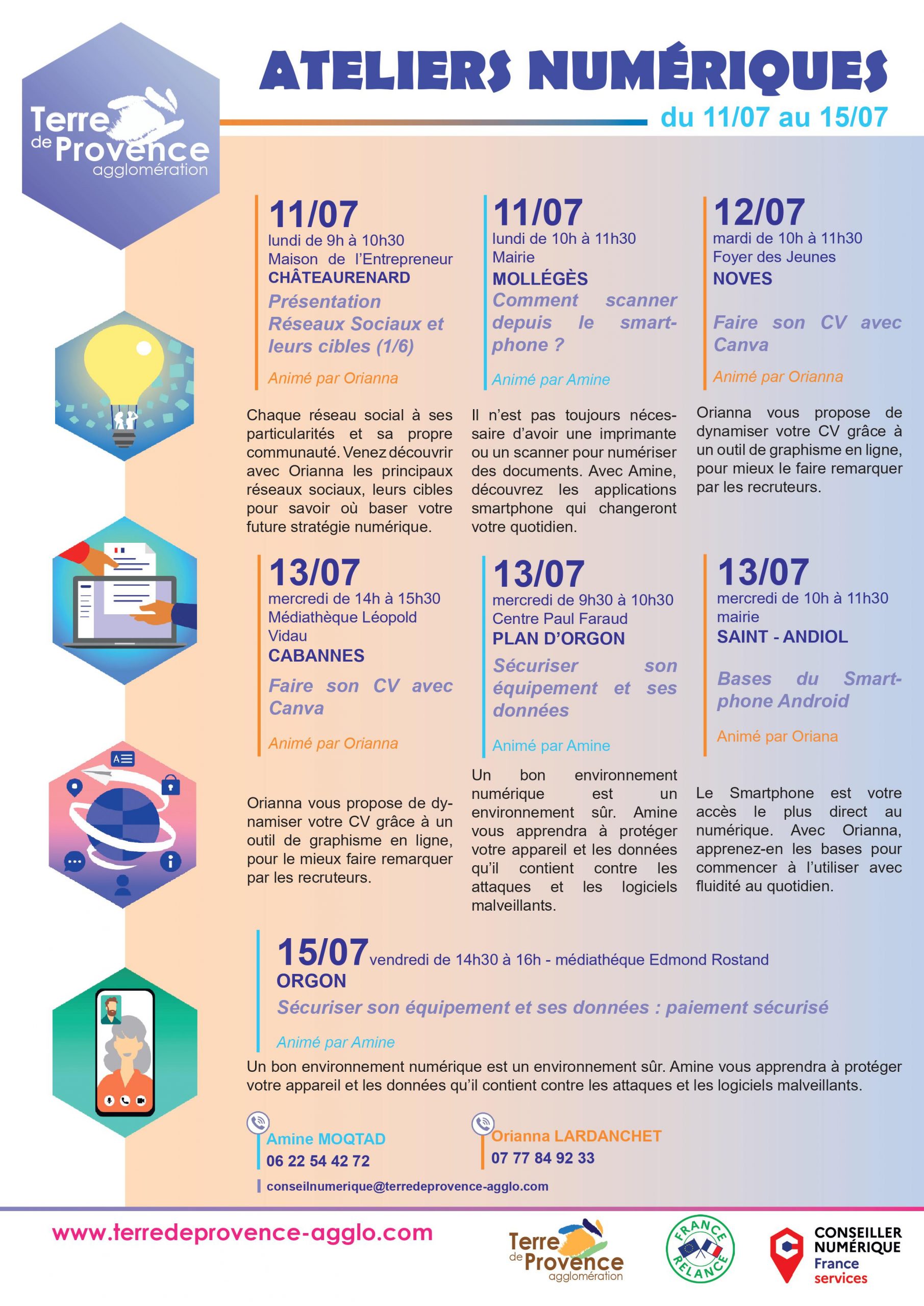 Ateliers numériques (la suite) – Village de Verquières
